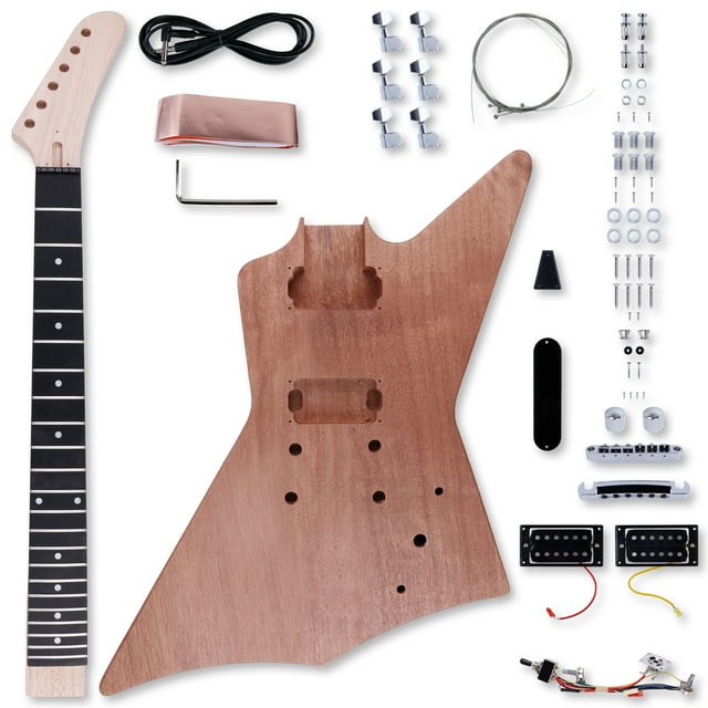 Leo Jaymz DIY Electric Guitar Kit - EX Style, Mahogany Body & Neck ...
