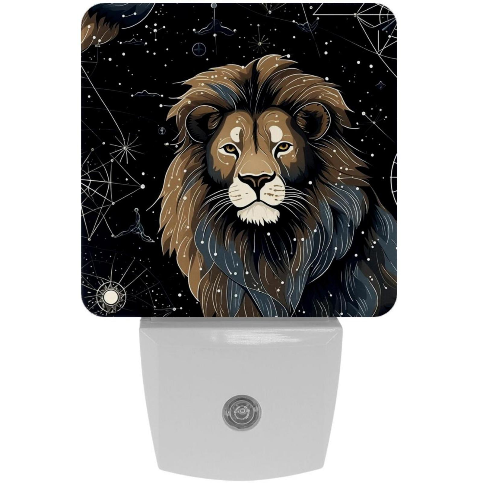 Leo LED Square Night Lights - Energy Efficient Plug-in Wall Lamp with ...