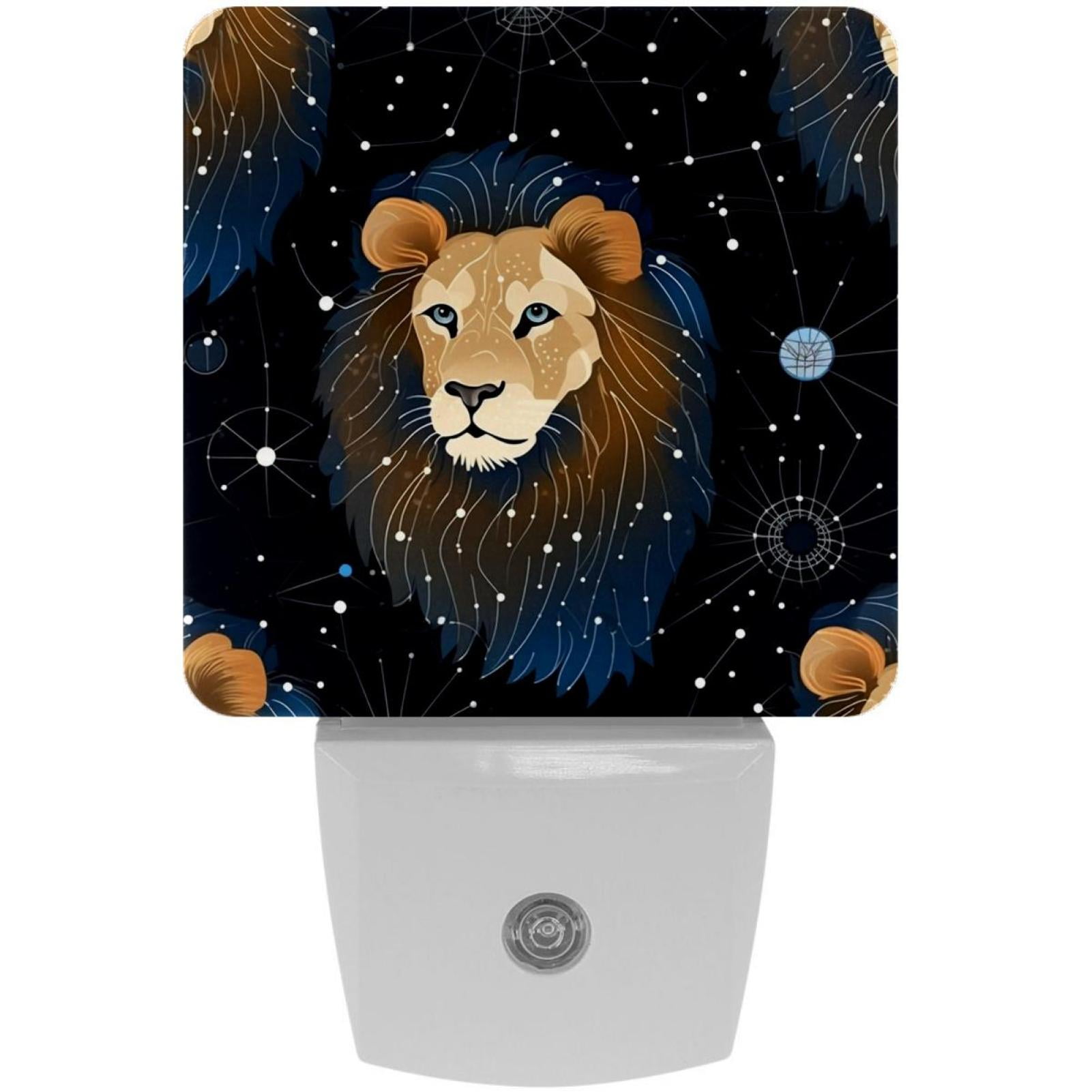 Leo LED Square Night Lights for Bedroom and Living Room, Decorative ...