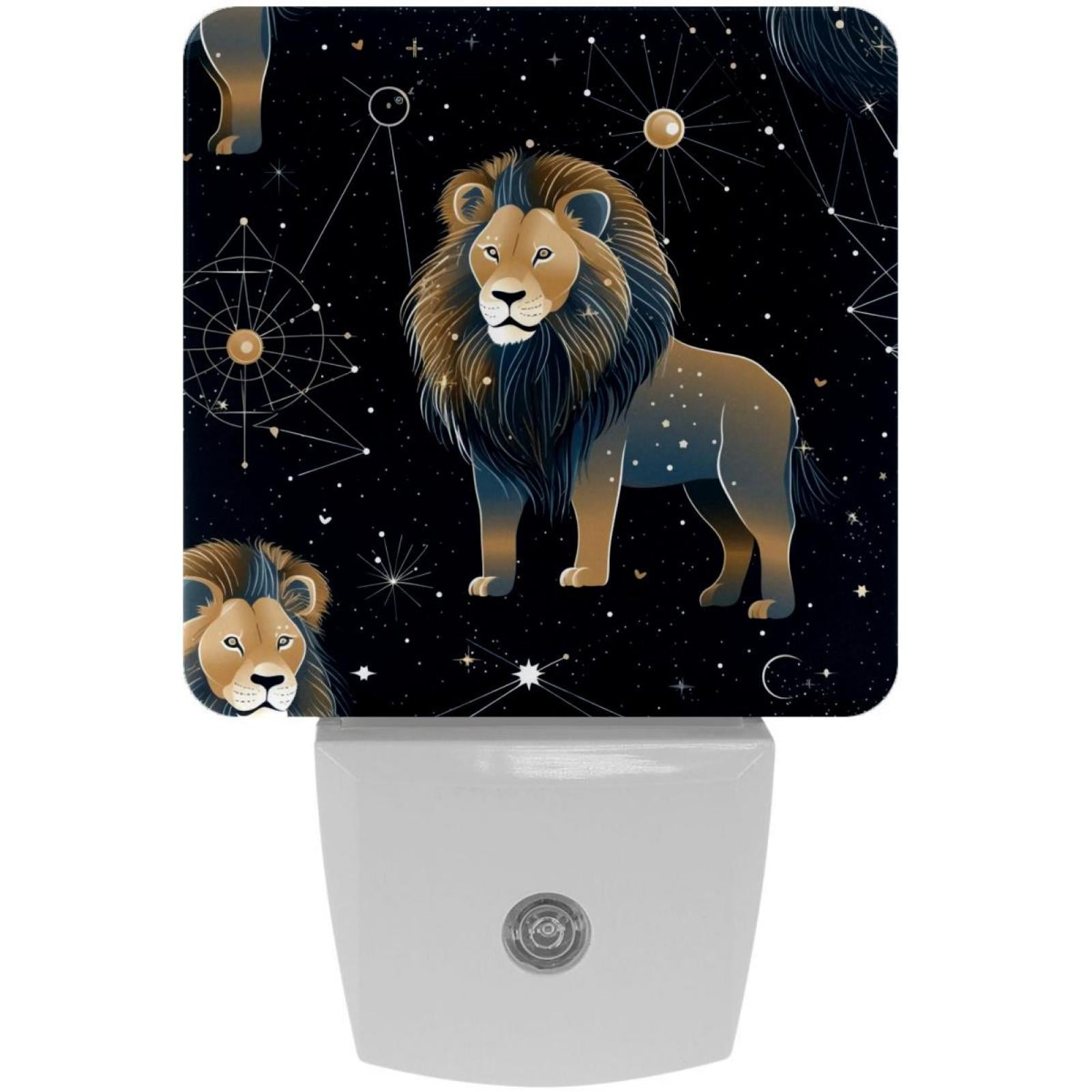 Leo LED Square Night Lights for Bedroom and Living Room, Decorative ...