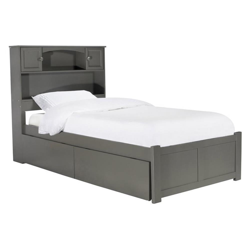 Leo & Lacey 2Drawer Modern Solid Wood Twin XL Platform Bed w/ Footboard ...