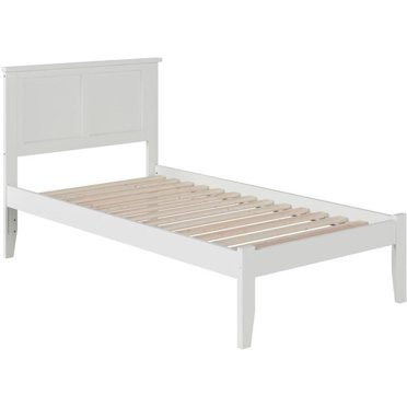 Leo & Lacey Solid Wood Twin XL Platform Bed with Built-In Charger in ...