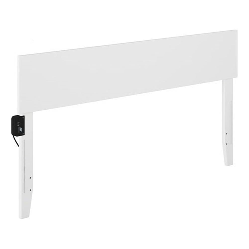 Leo & Lacey Modern Solid Hardwood/Veneers Queen Panel Headboard in ...