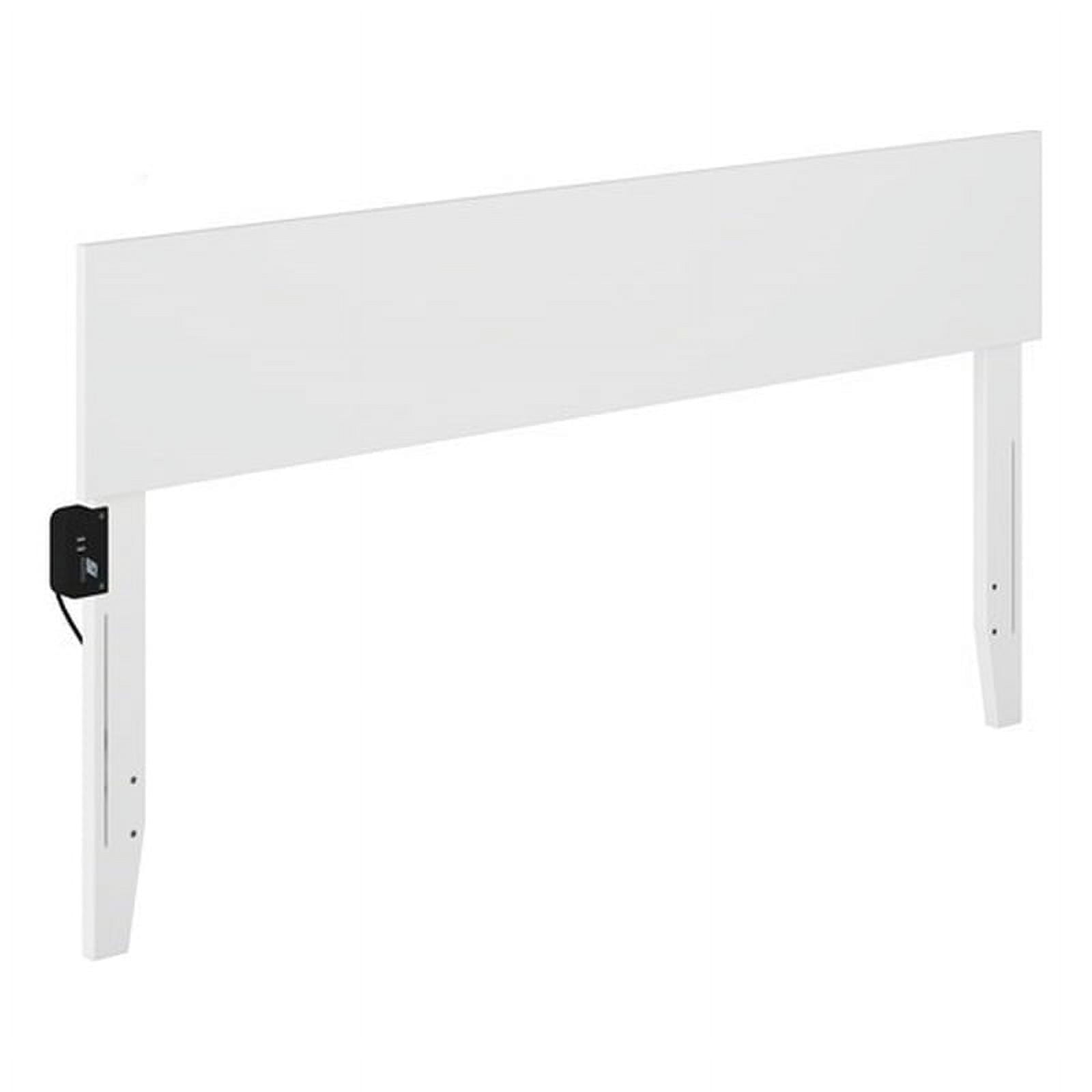 Leo & Lacey Modern Solid Hardwood/Veneers Queen Panel Headboard in ...