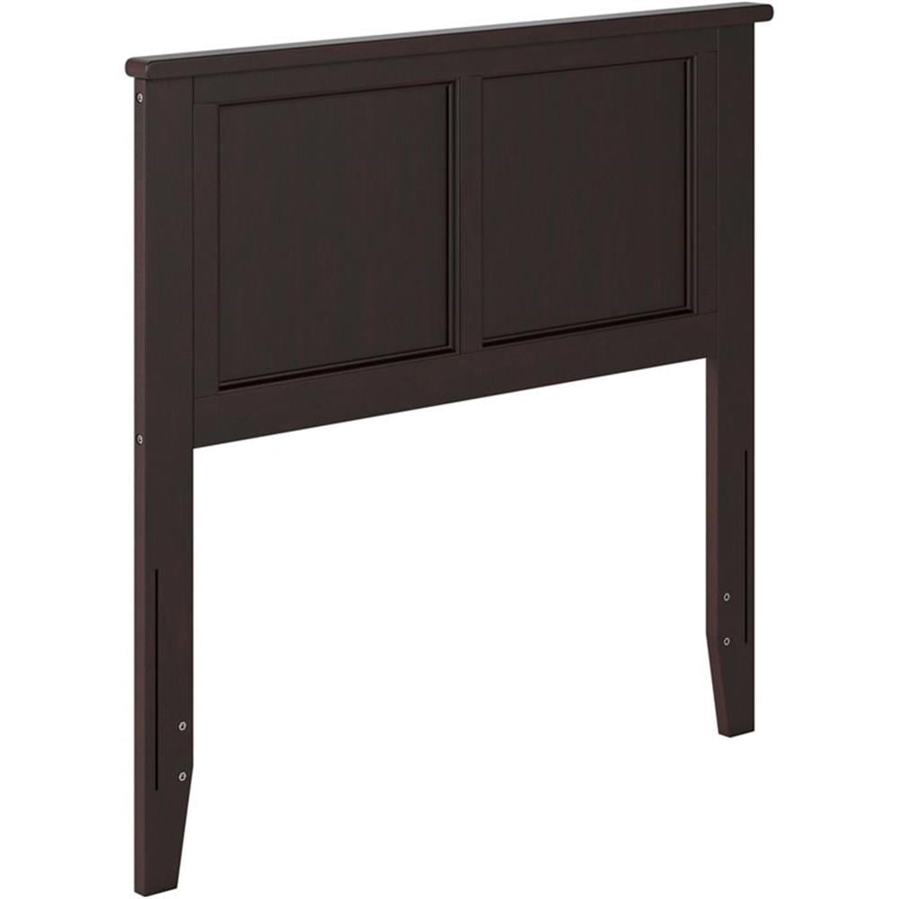 Leo & Lacey Traditional Solid Hardwood Twin Panel Headboard in Espresso ...