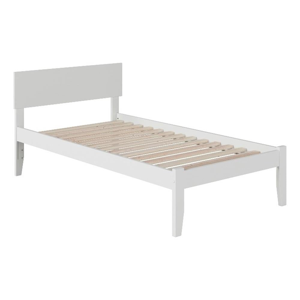 Leo & Lacey Transitional Solid Wood Twin XL Platform Bed w/ USB Charger ...
