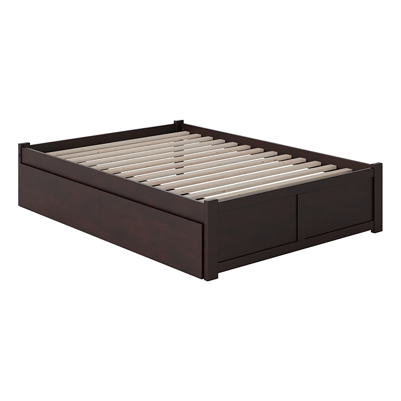 Leo & Lacey Urban Contemporary/Modern Hardwood Storage Platform Bed ...