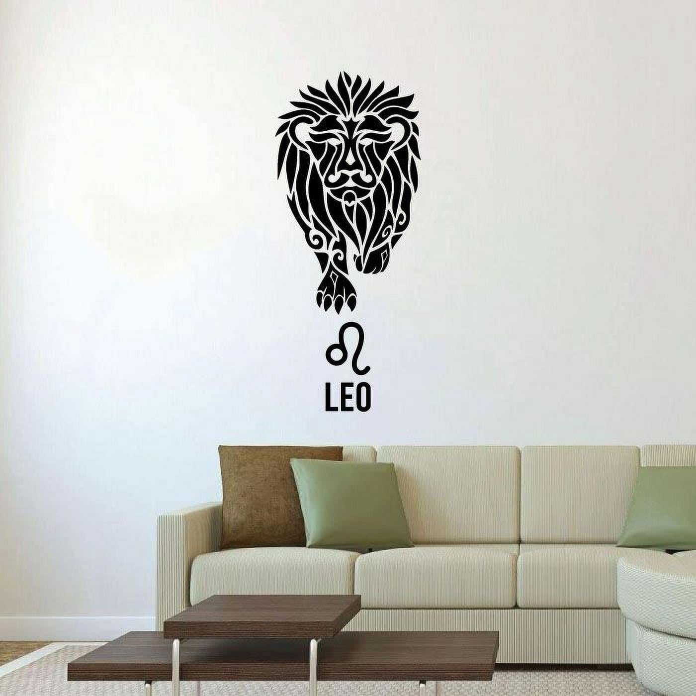 Leo Lion Emblem Symbol Fire Sign Horoscope Astrological Chart Zodiac ...