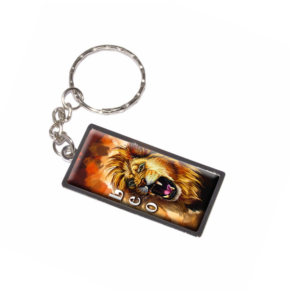 Leo Lion Zodiac - Astrological Sign Astrology Keychain - Walmart.com