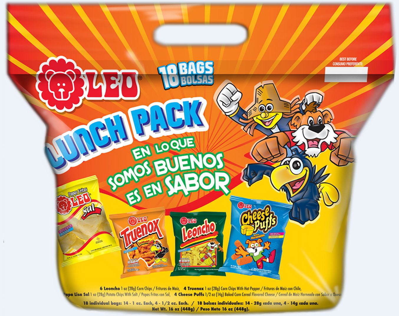 Leo Lunch Pack 18 Pza. 448g (16 Oz) - Walmart.com