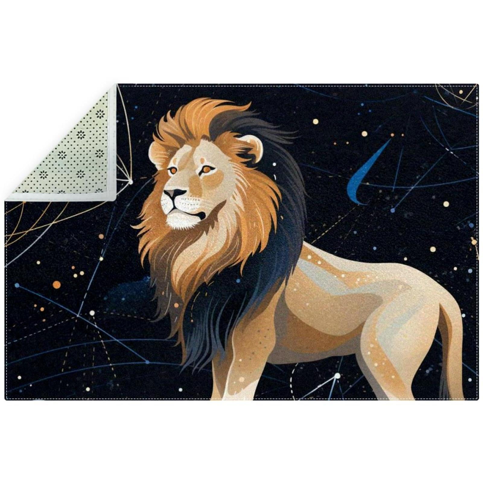 Leo Office Mat with Right-Angle Design - Polyester Floor Mat for ...