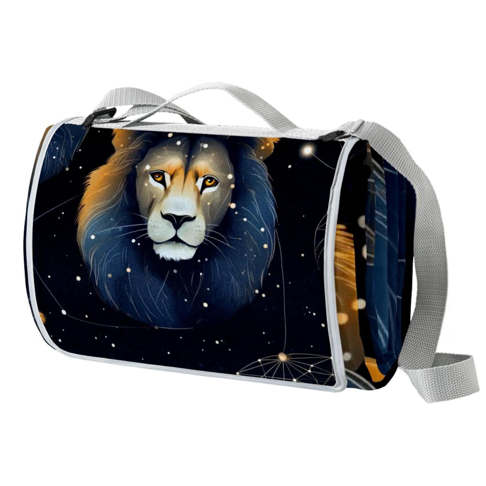 Leo Portable Canvas Picnic Blanket Waterproof Backing for Outdoor ...