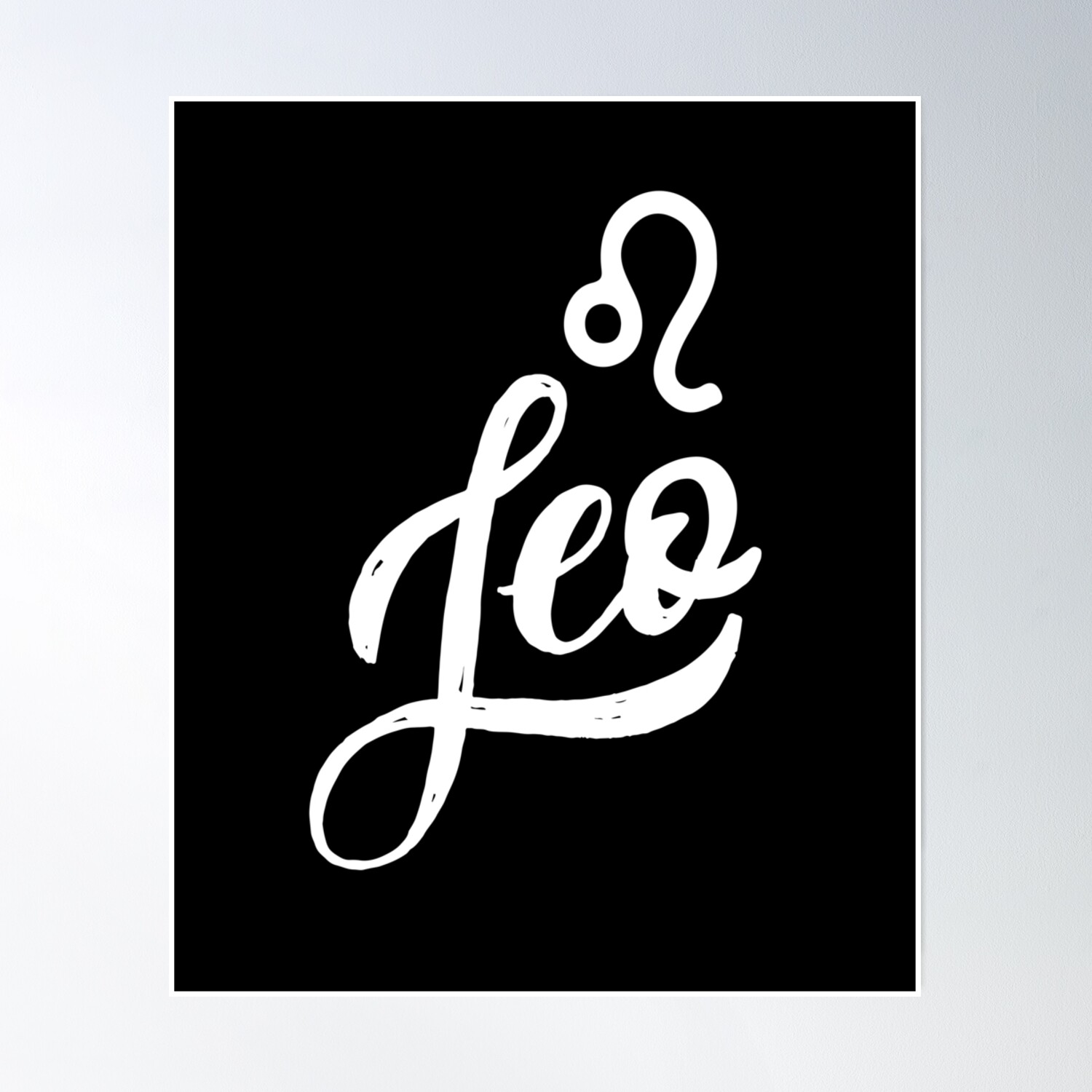 Leo Poster Wall Art, Modern Wall Decor, 8x12 UNFRAMED - Walmart.com
