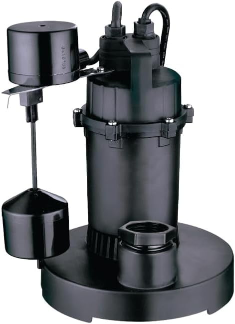 Leo Pump Thermoplastic Sump Pump with Top Suction Design, Vertical ...