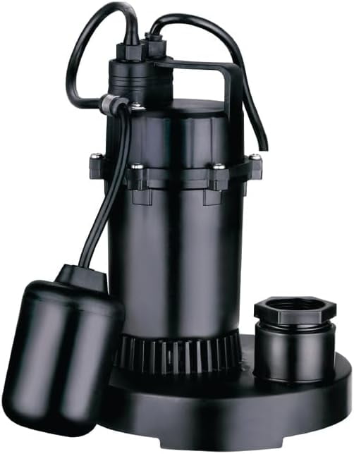 Leo Pump Thermoplastic Sump Pump with Top Suction Design, Vertical ...