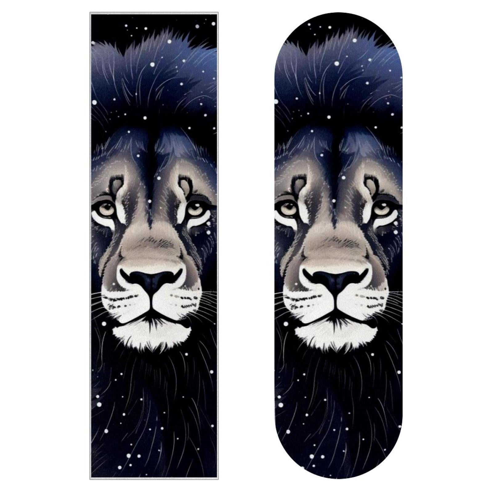Leo Skateboard Grip Tape Stickers Pack of Two 8.8x32.6in/22.4x83 cm Skateboard Protective Deck ...