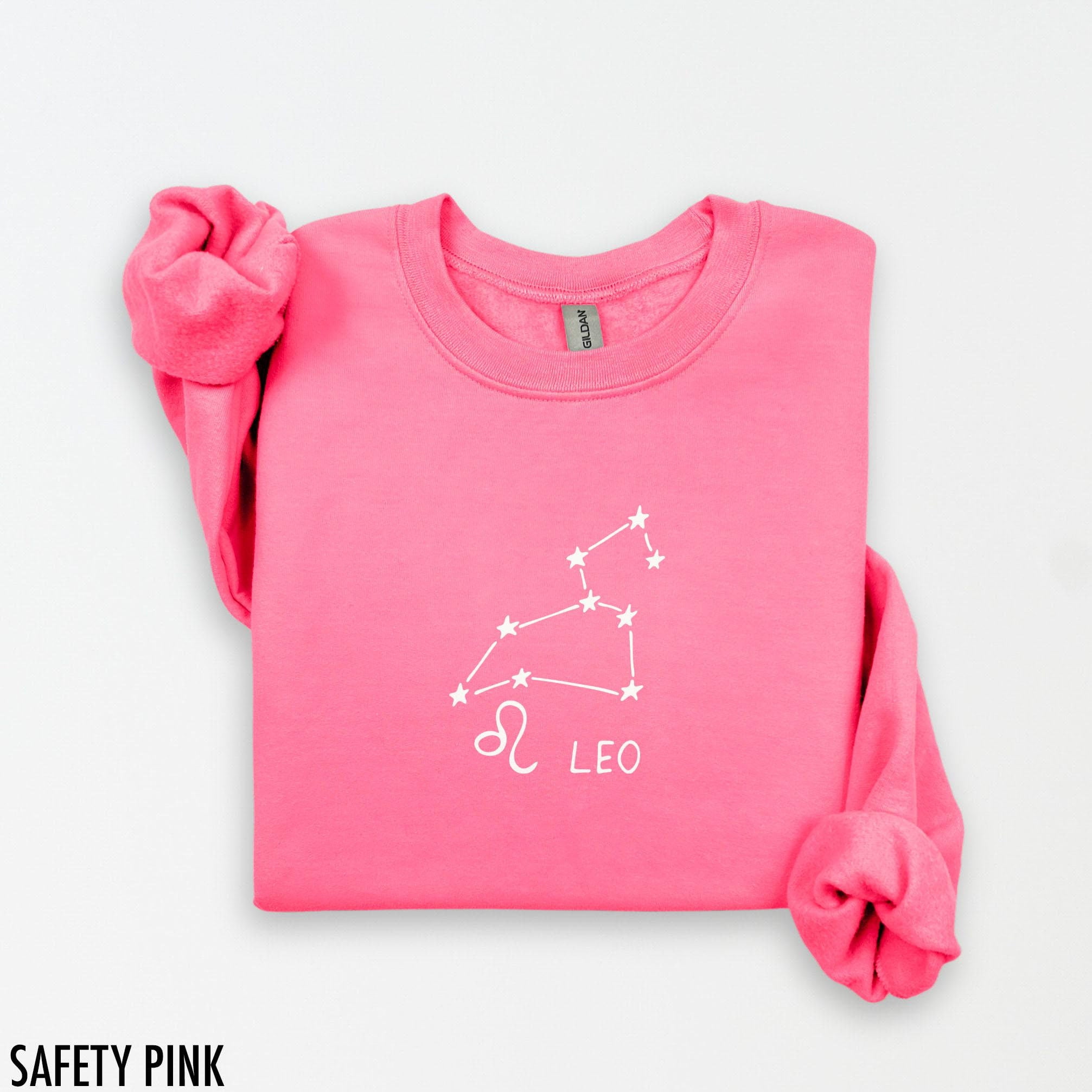 Leo T-Shirt, Zodiac Crewneck, Astrology Shirt, Constellation Stars ...