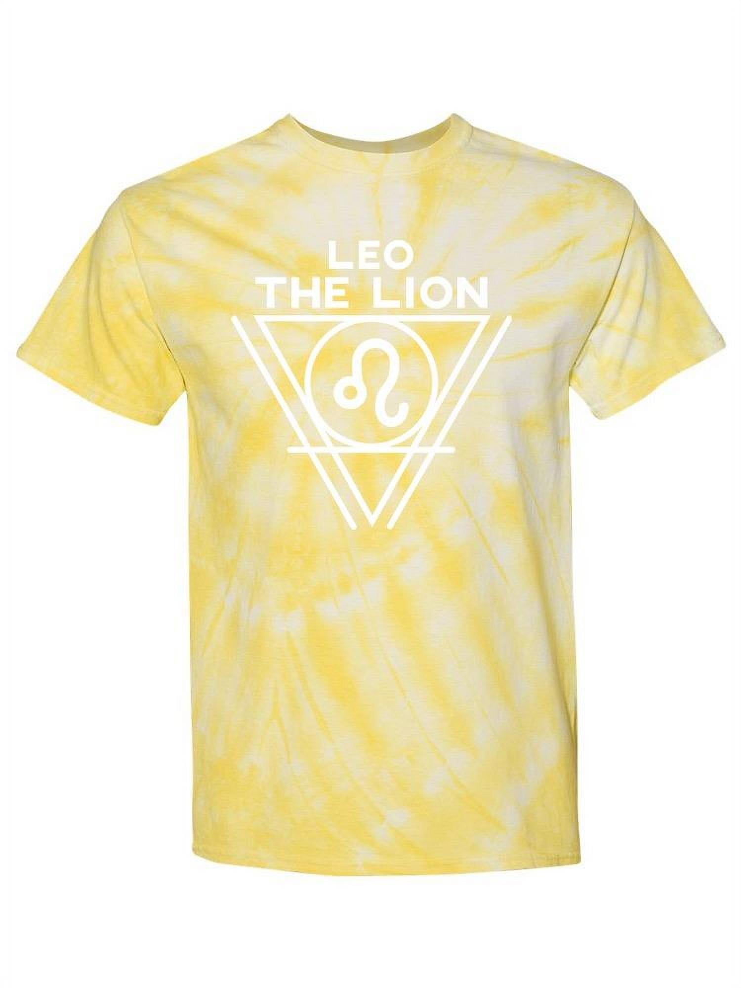 Leo The Lion Tie-Dye Cyclone Men -Smartprints Designs, Male Large - Walmart.com