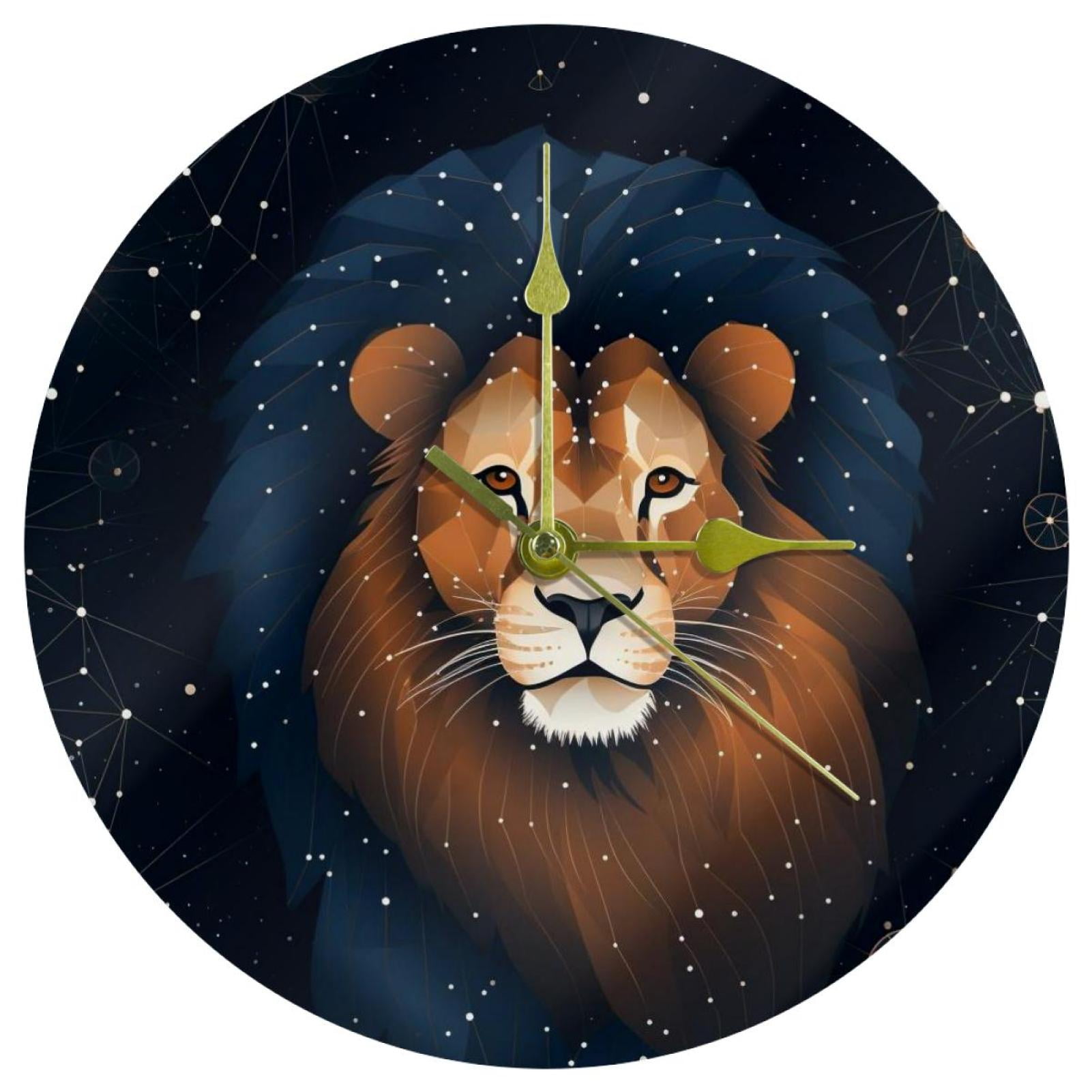 Leo Uniquely Designed Acrylic Circular Wall Clock - Stylish and Durable ...