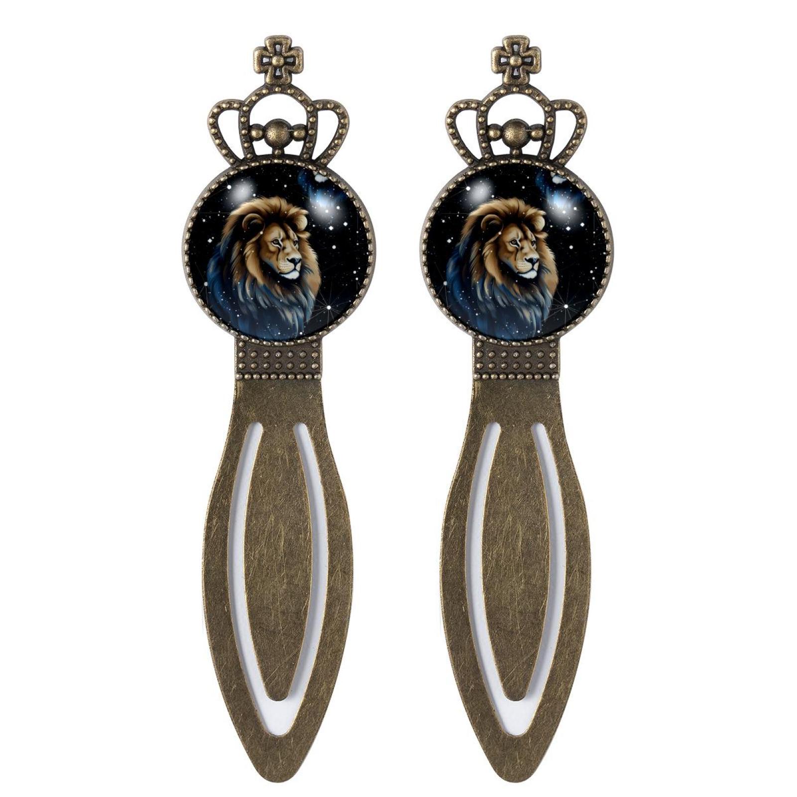 Leo Vintage Copper Crown-Shaped Bookmarks Made of Stainless Steel ...