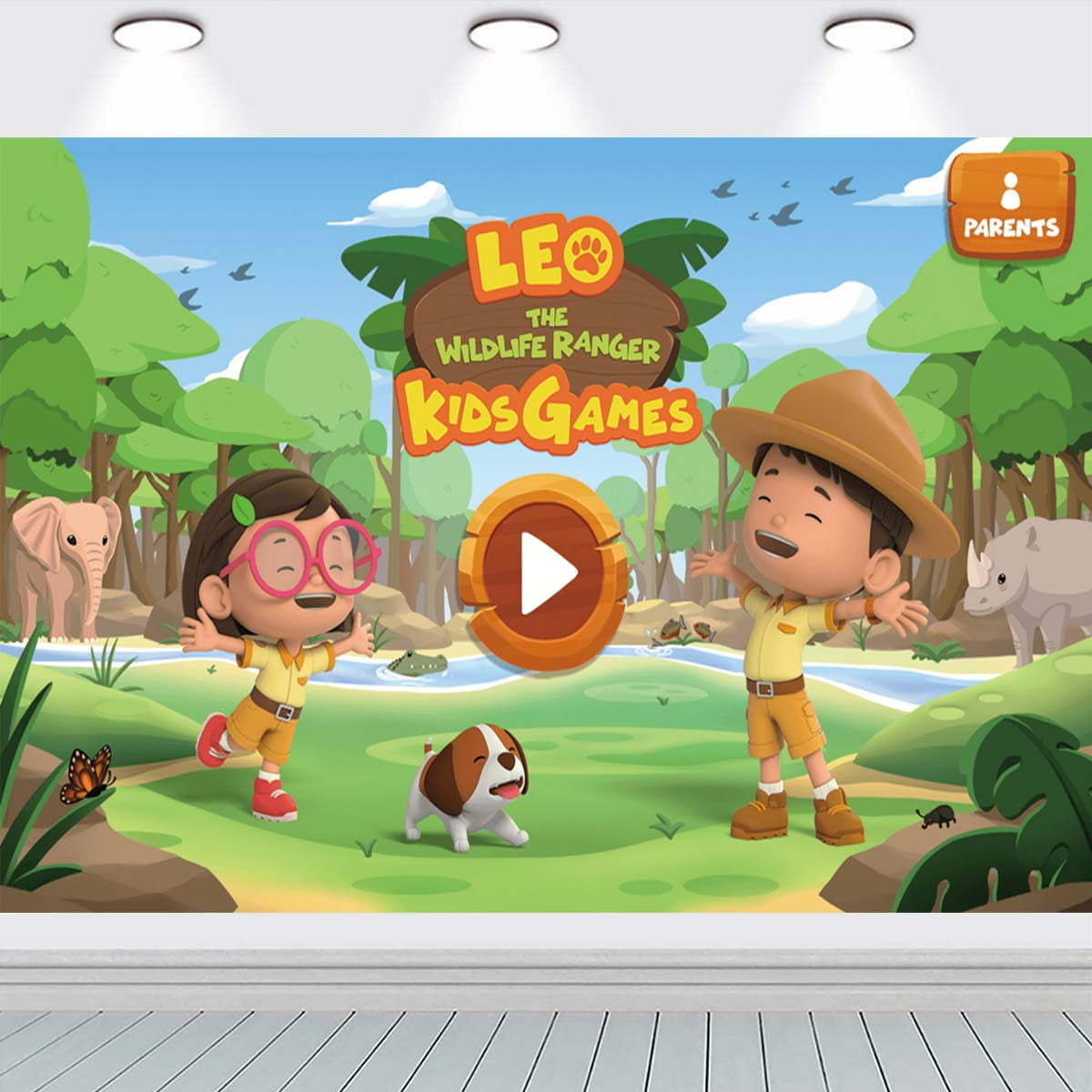 Leo Wildlife Ranger school Banner Backdrop Background Taspestry Wall ...