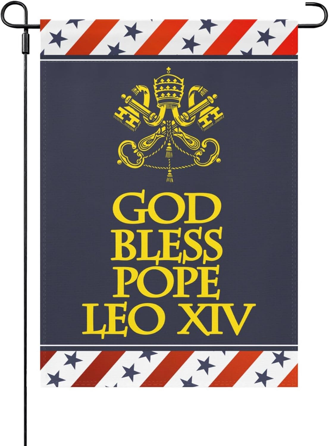 Leo XIV, Pope Leo XIV flag, double-sided decorative flag, tapestry ...