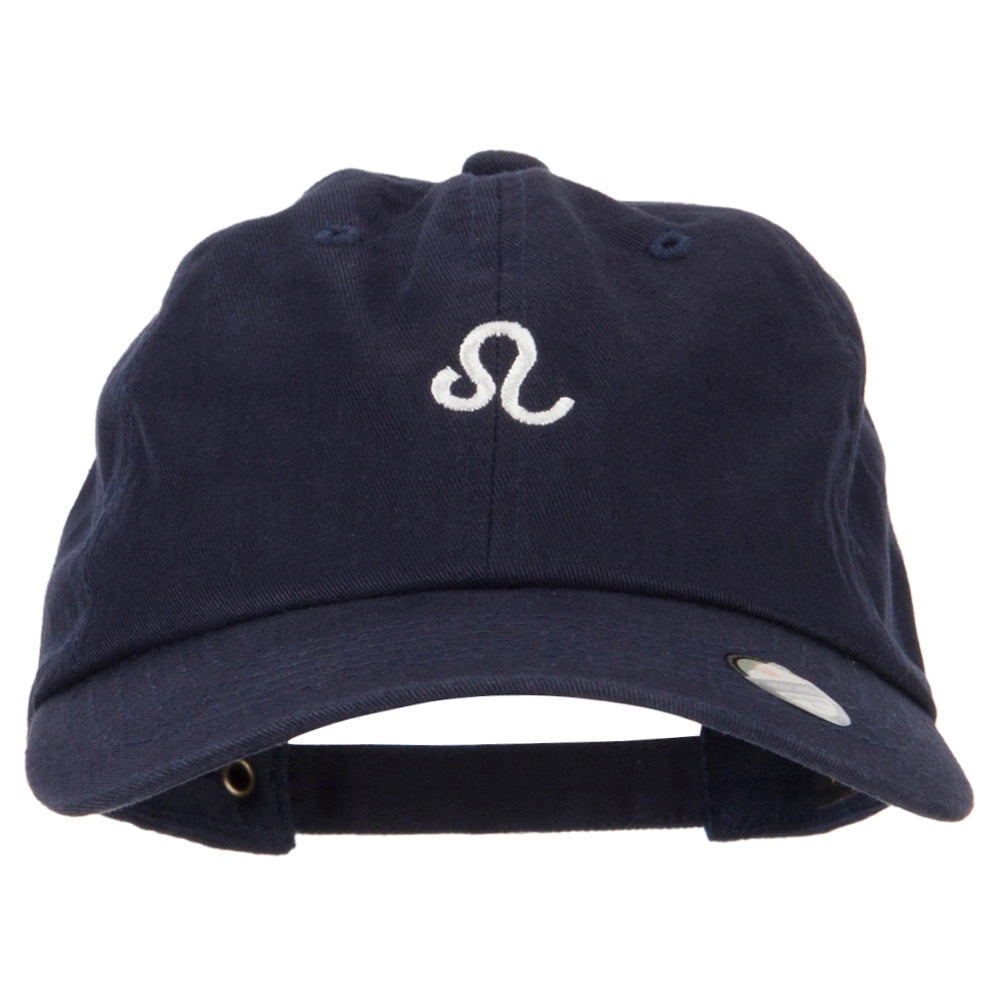Leo Zodiac Sign Embroidered Unstructured Cap - Navy OSFM - Walmart.com