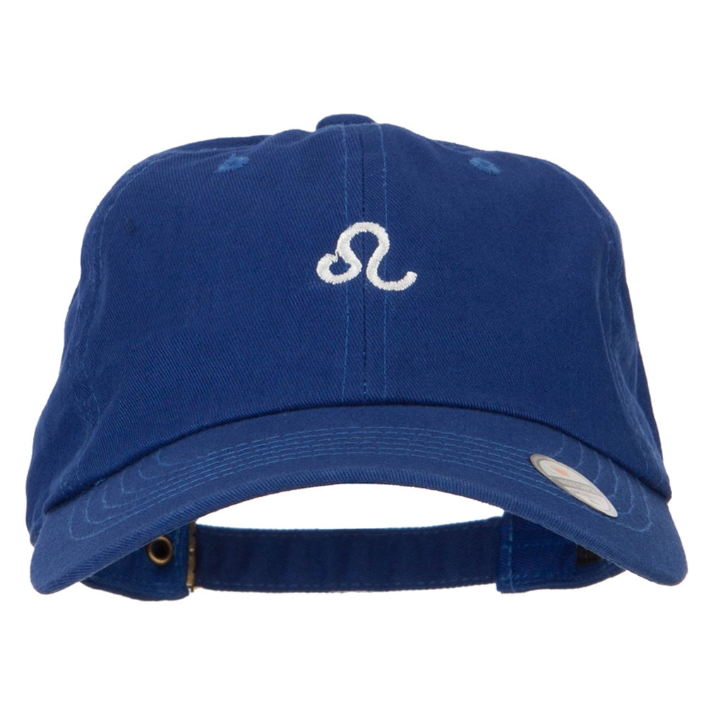 Leo Zodiac Sign Embroidered Unstructured Cap - Royal OSFM - Walmart.com