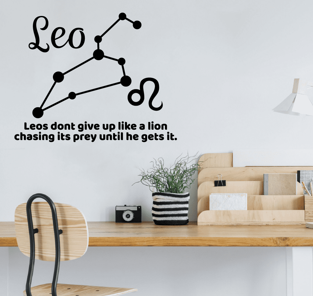 Leo Zodiac Sign Fire Sign Dont Give Up Like a Lion Chasing its Prey ...