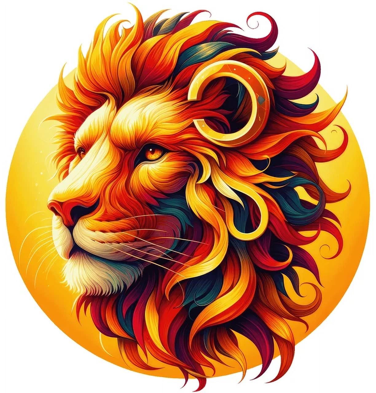 Leo Zodiac Sign Sticker Phone Decal Water Bottle Stickers Car Decals ...
