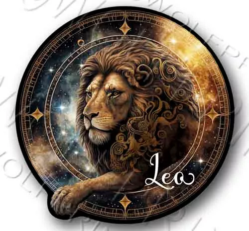 Leo Zodiac Sign Sticker Phone Decal Water Bottle Stickers Car Decals ...