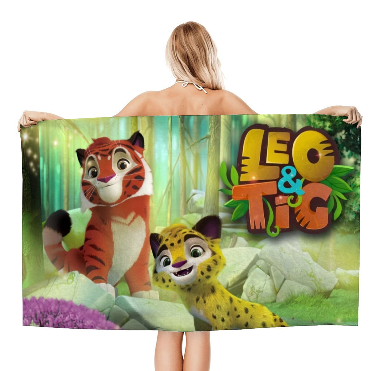 Leo and Tig Gifts Beach Towel for Women Girl Birthday Inspired Fan Bath ...