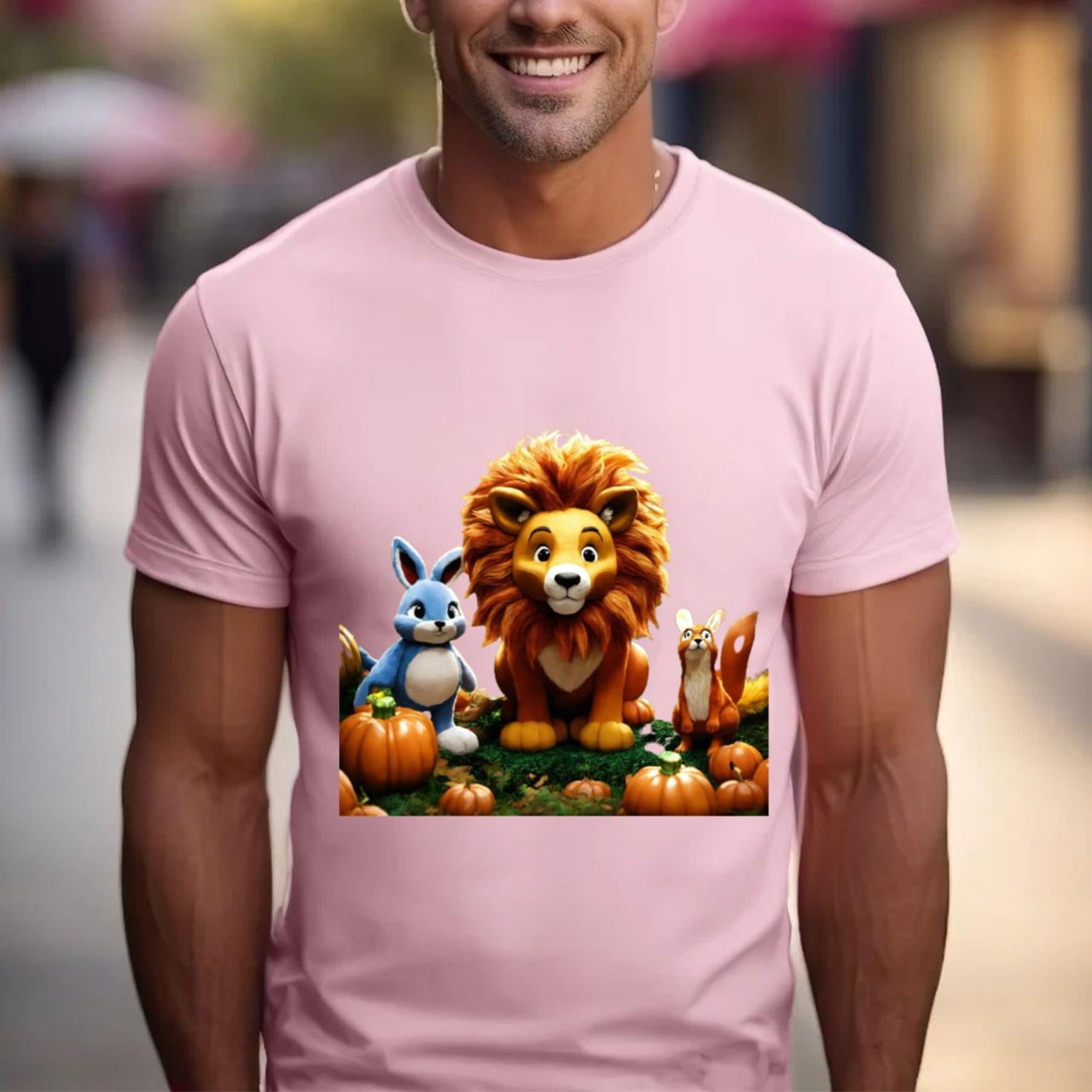 Leo the lion boldly ventured out into the halloween forest with his ...