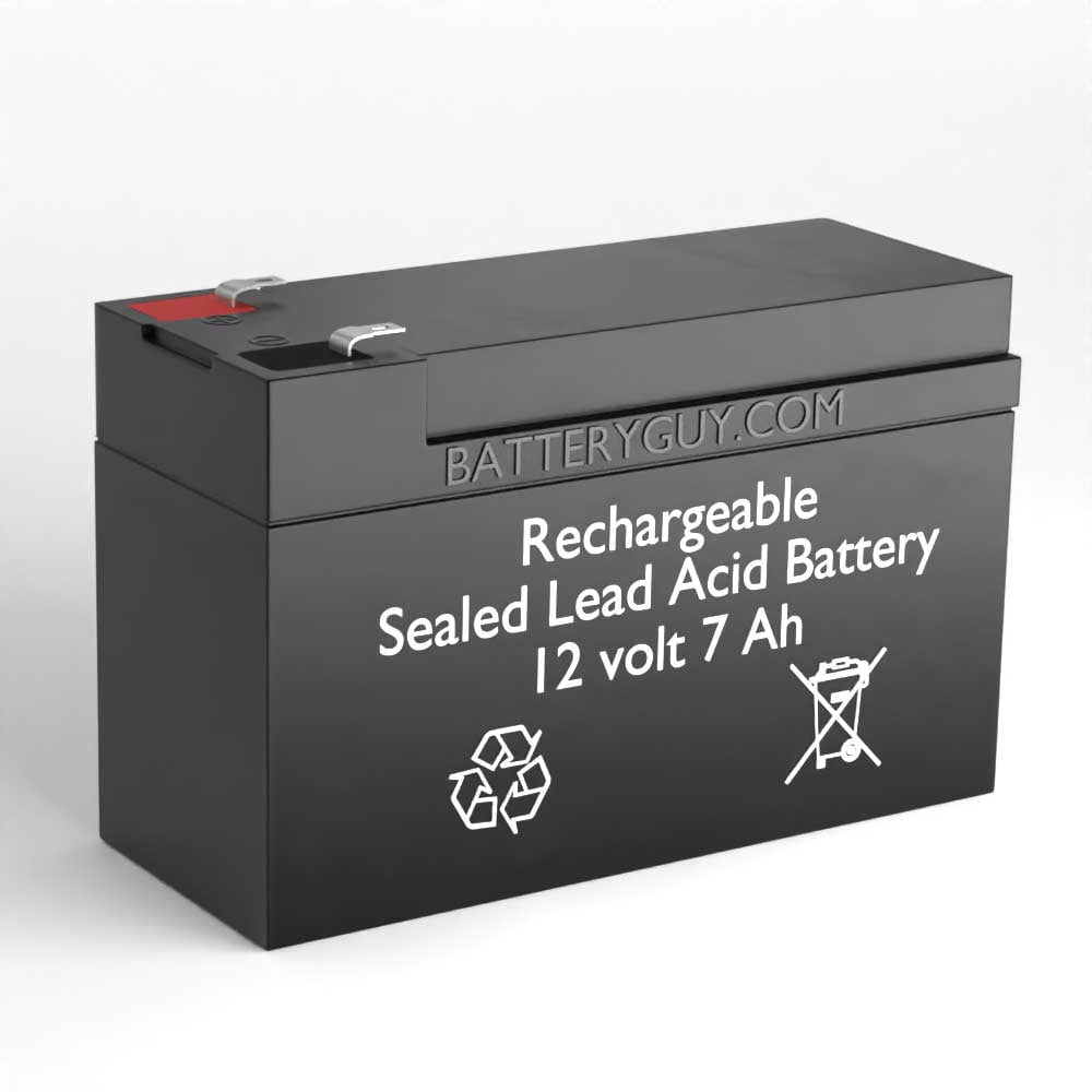 Leoch DJW12-7 replacement 12V 7Ah battery - BatteryGuy brand equivalent ...