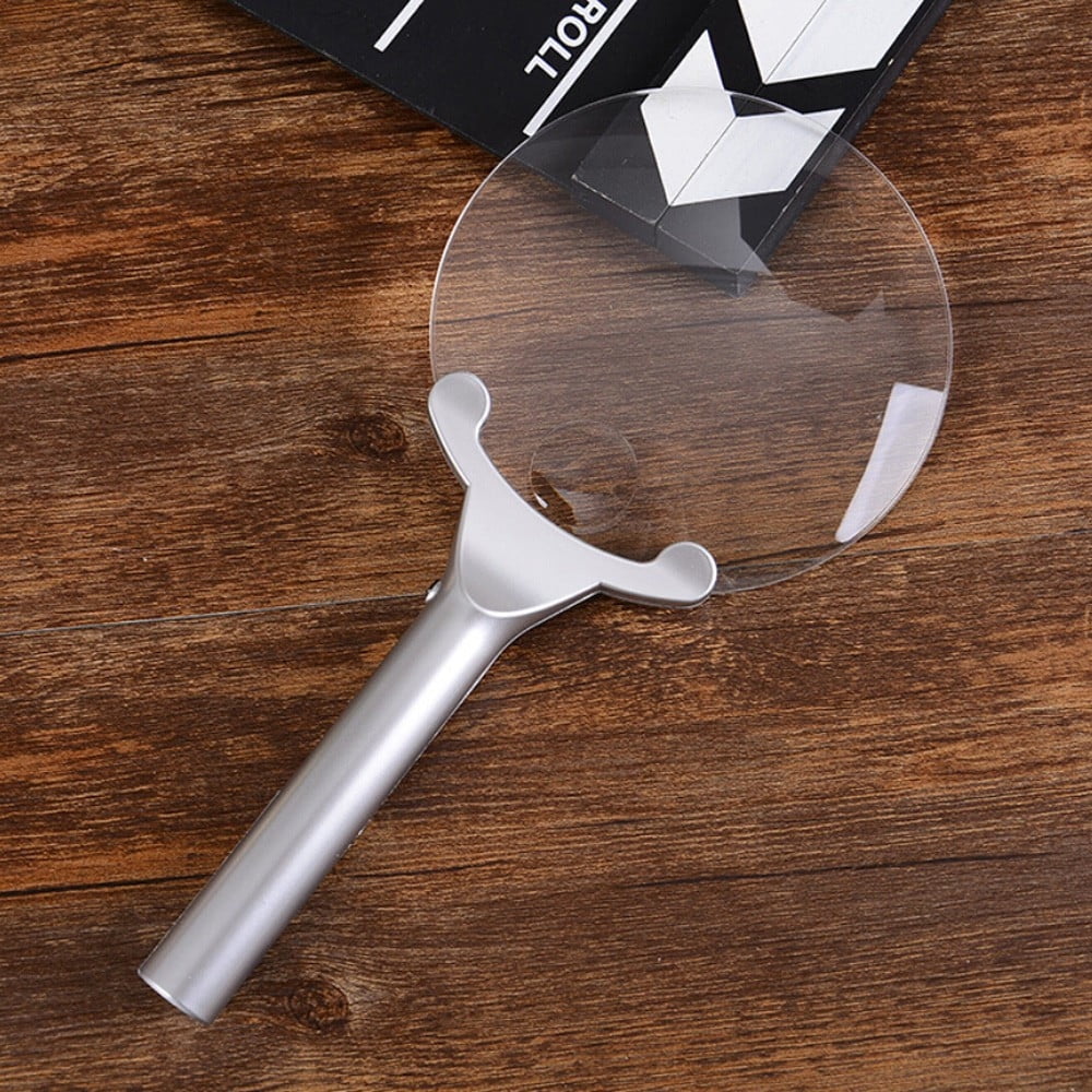 Leodye 130mm Handheld Acrylic LED Lighted Magnifier, 2-6x Magnification ...