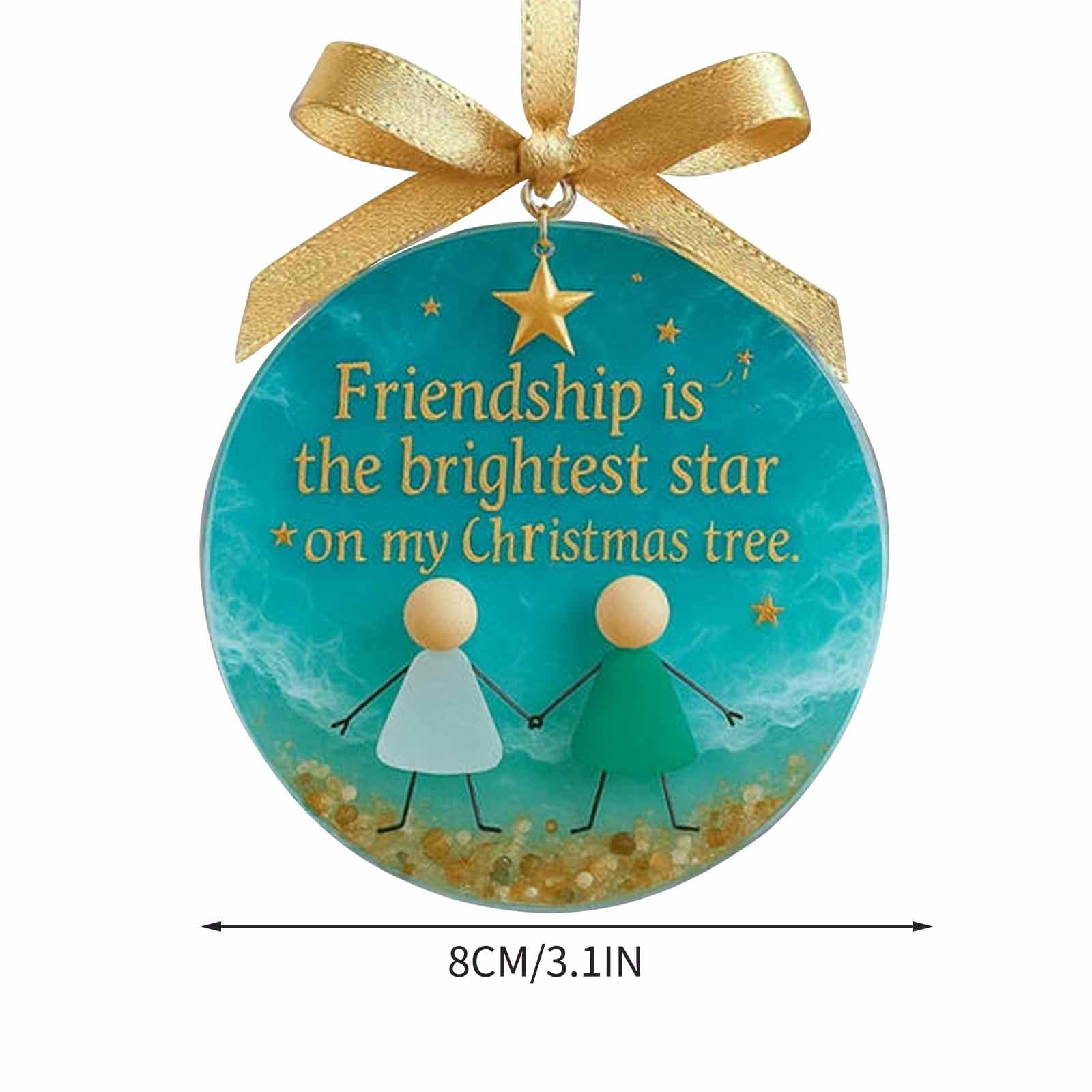 Leodye 1pcs Sea Glass Friendship Decor, 2025 New Sea Glass Art for Best ...