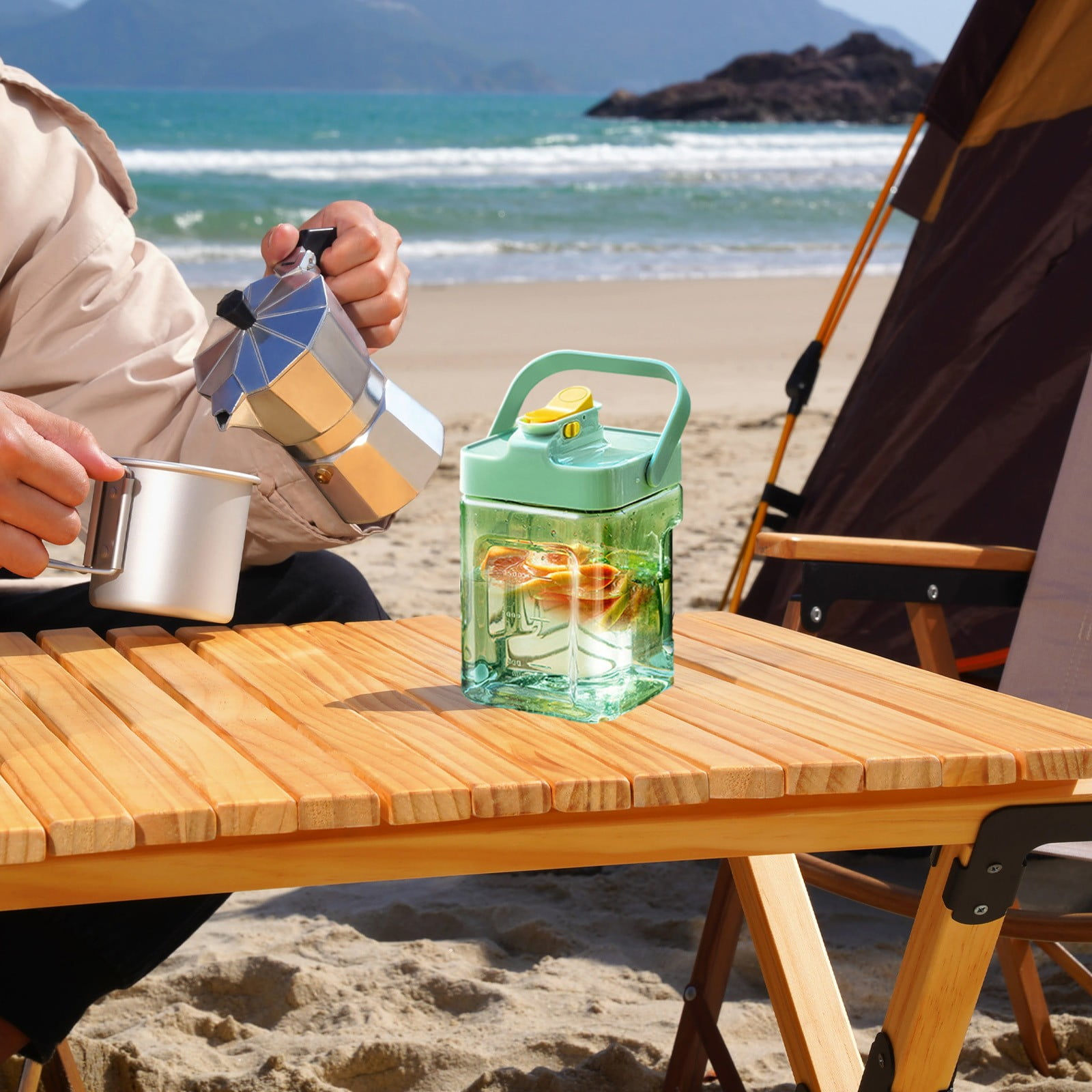 Leodye 2.3L Large Capacity Plastic Beverage Dispenser- Drink Dispenser ...