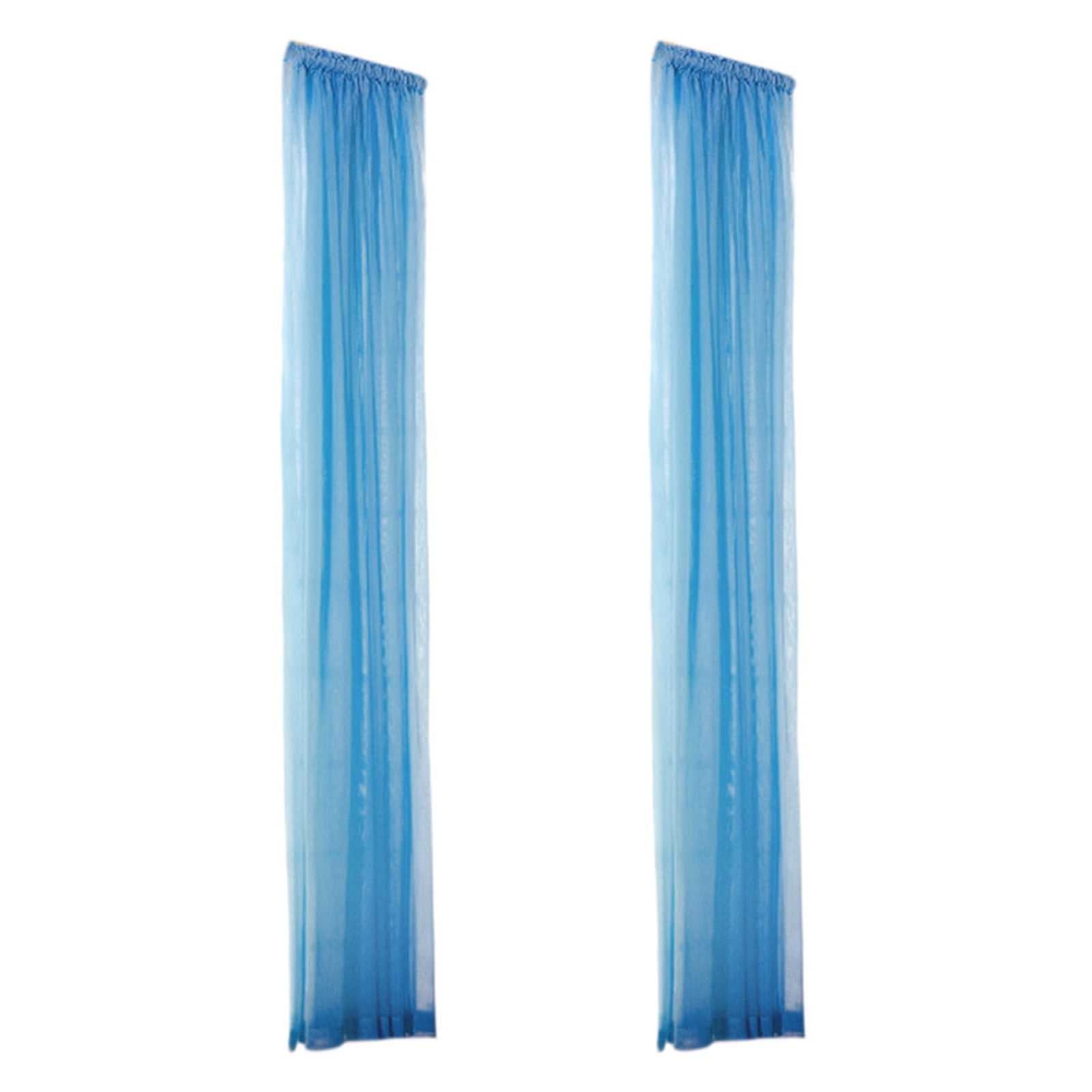 Leodye 2 piece Rainbow Transparent Window Panel Curtain Set Explosion ...