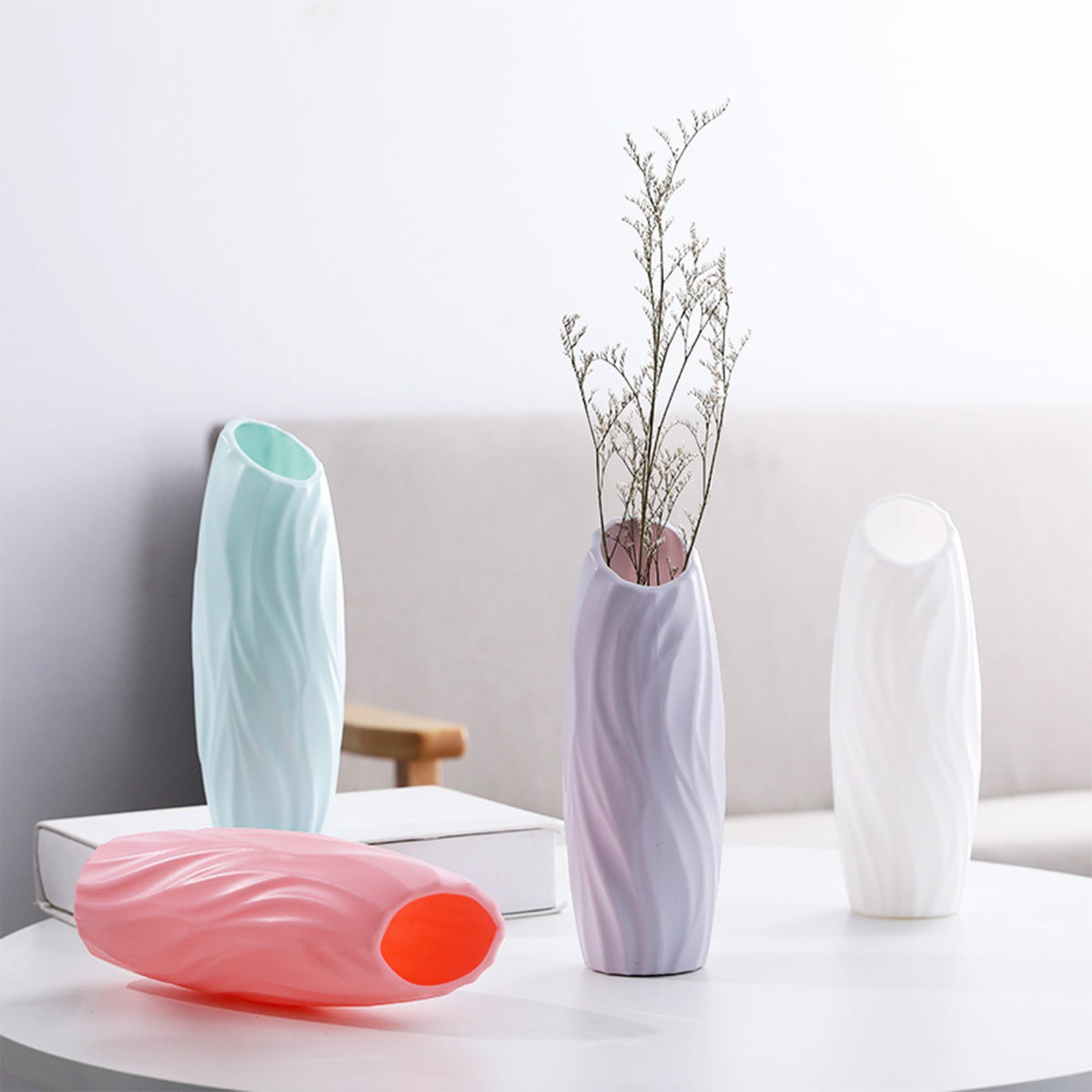 Leodye Floral Vase Container Vases Decorative Flower Vase for Fresh ...