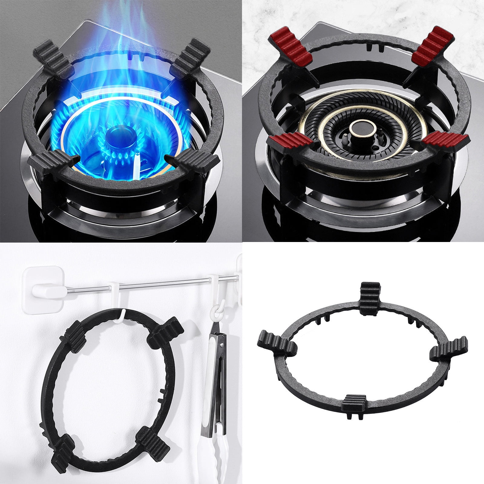 Leodye Gas Stove Bracket,Non-Slip Pot Rack,Universal Adaptability,Anti ...