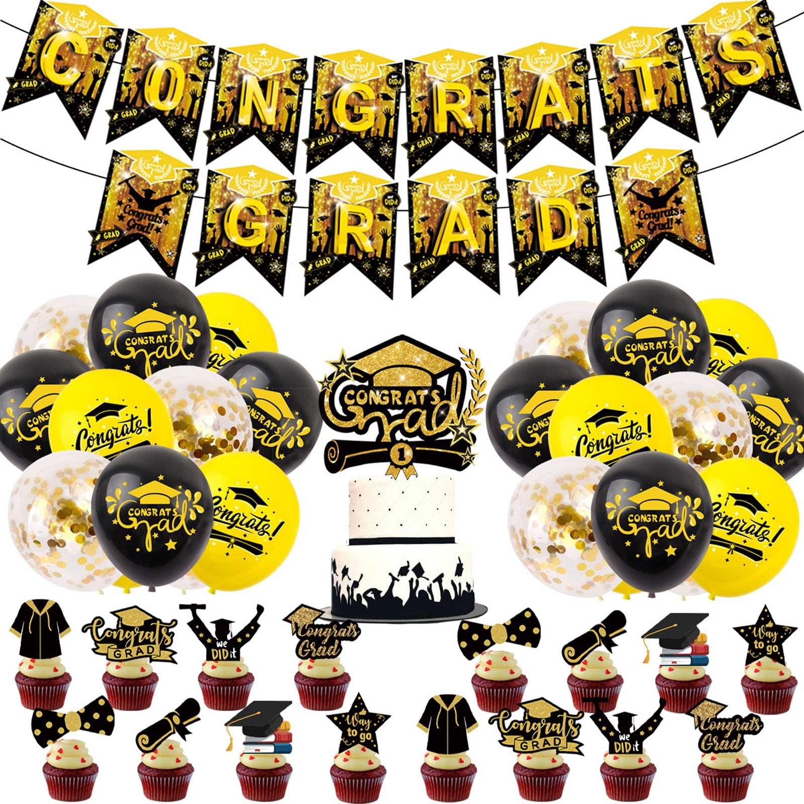 Leodye Graduation Party Decorations Set 2025,Congratulations Graduate ...