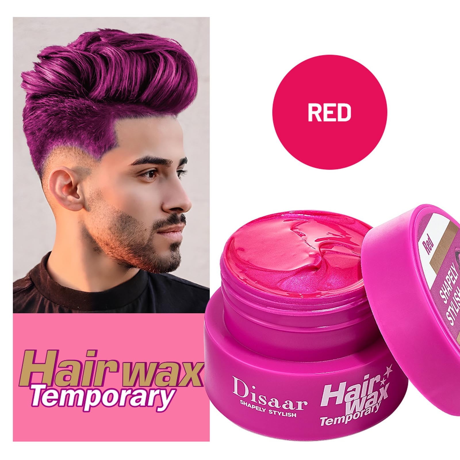 Leodye Hair Coloring Wax Color Wax Pomades Natural Hair Coloring Wax ...