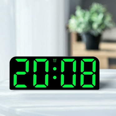 Geege 3D Modern Digital LED Wall Clock 24/12 Hour Display Timer Alarm ...