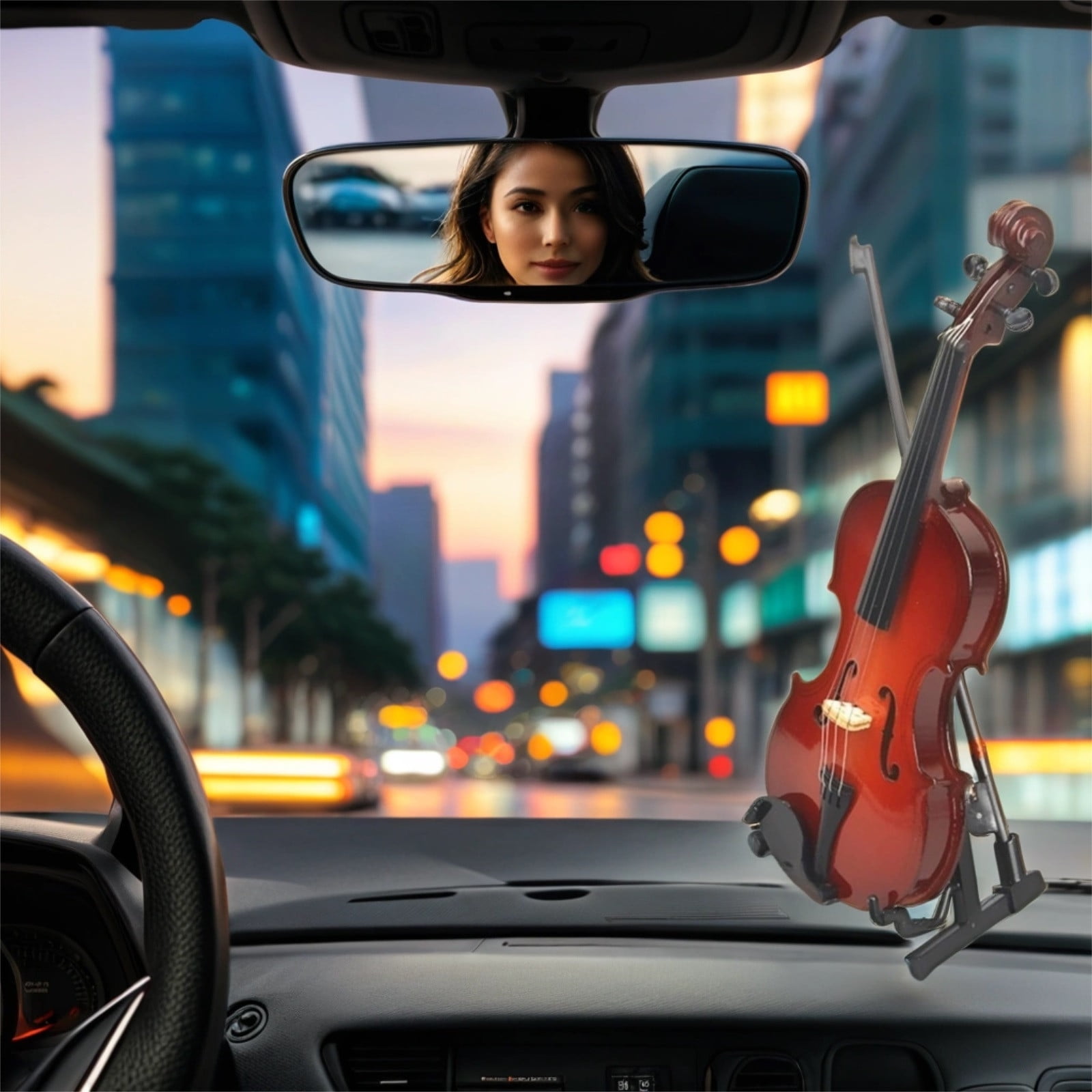 Leodye Mini Violin Model Ornament, 1/12 Scale, Complete with Bow and ...