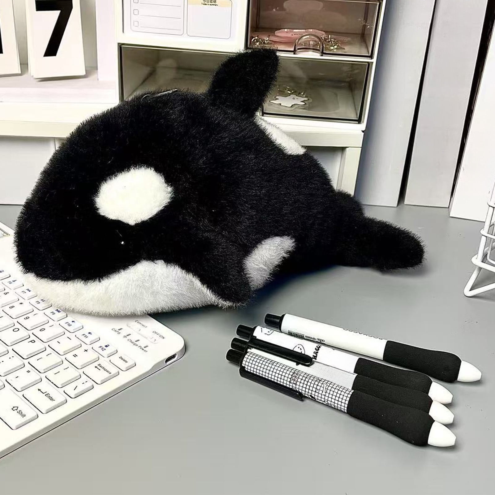 Leodye the New Exquisite Pen Case,Multicolor Villi Material,Large ...