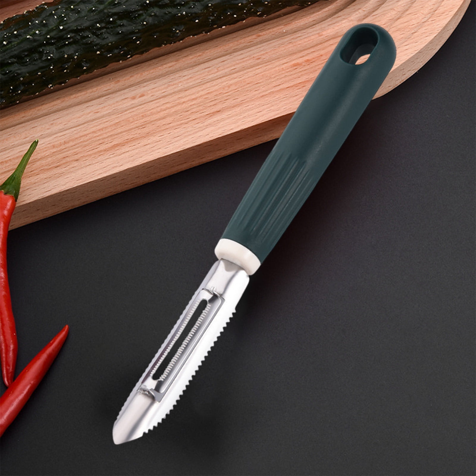 Leodye Stainless Steel Fruit & Vegetable Peeler, Kitchen Artifact, Mackerel Scale Peeler, Rust ...