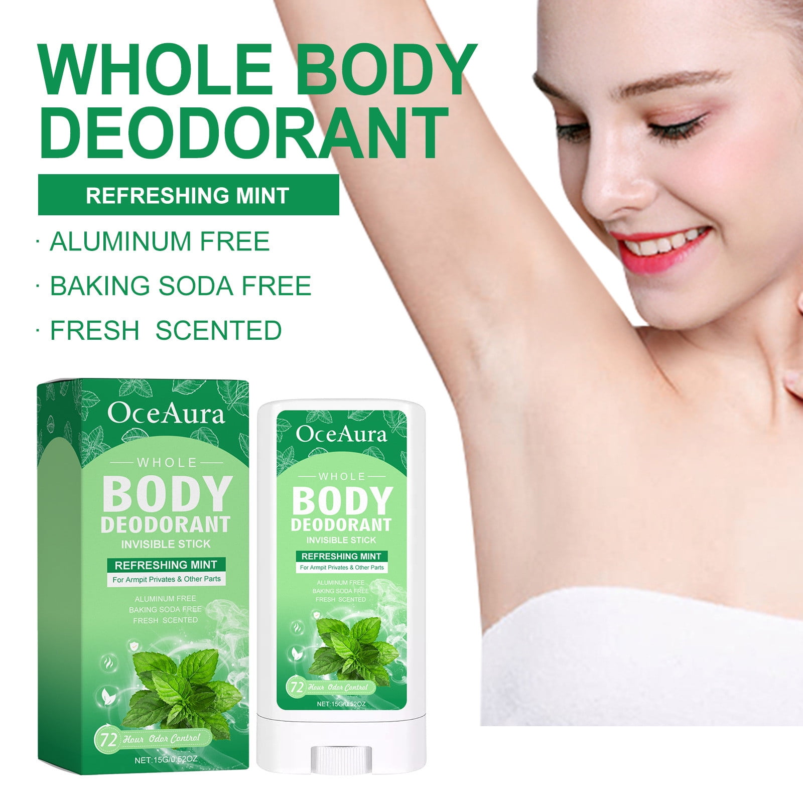 Leodye Whole Body Deodorant, Smooth Solid Stick, Invisible Deodorant ...