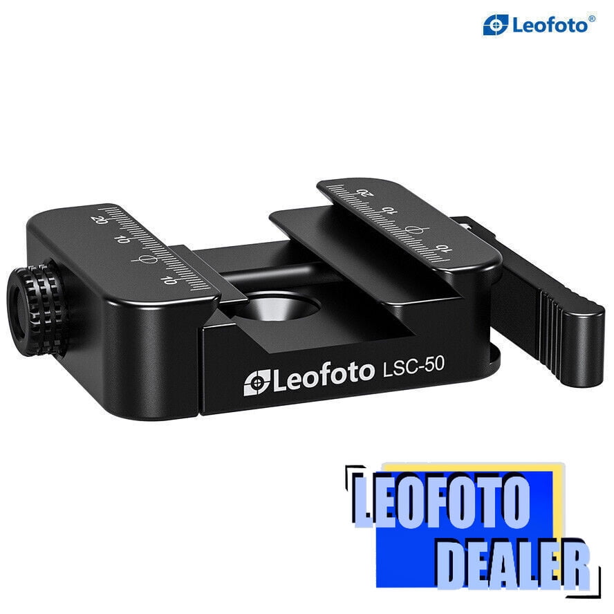 Leofoto LSC-50 50mm Lever-Release Dual Clamp | Arca + Picatinny ...