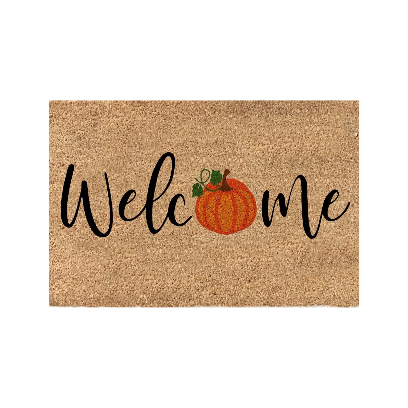 Leojiow 1 Pcs Autumn Welcome Door Mat Pumpkin Floor Mat Fall Seasonal ...