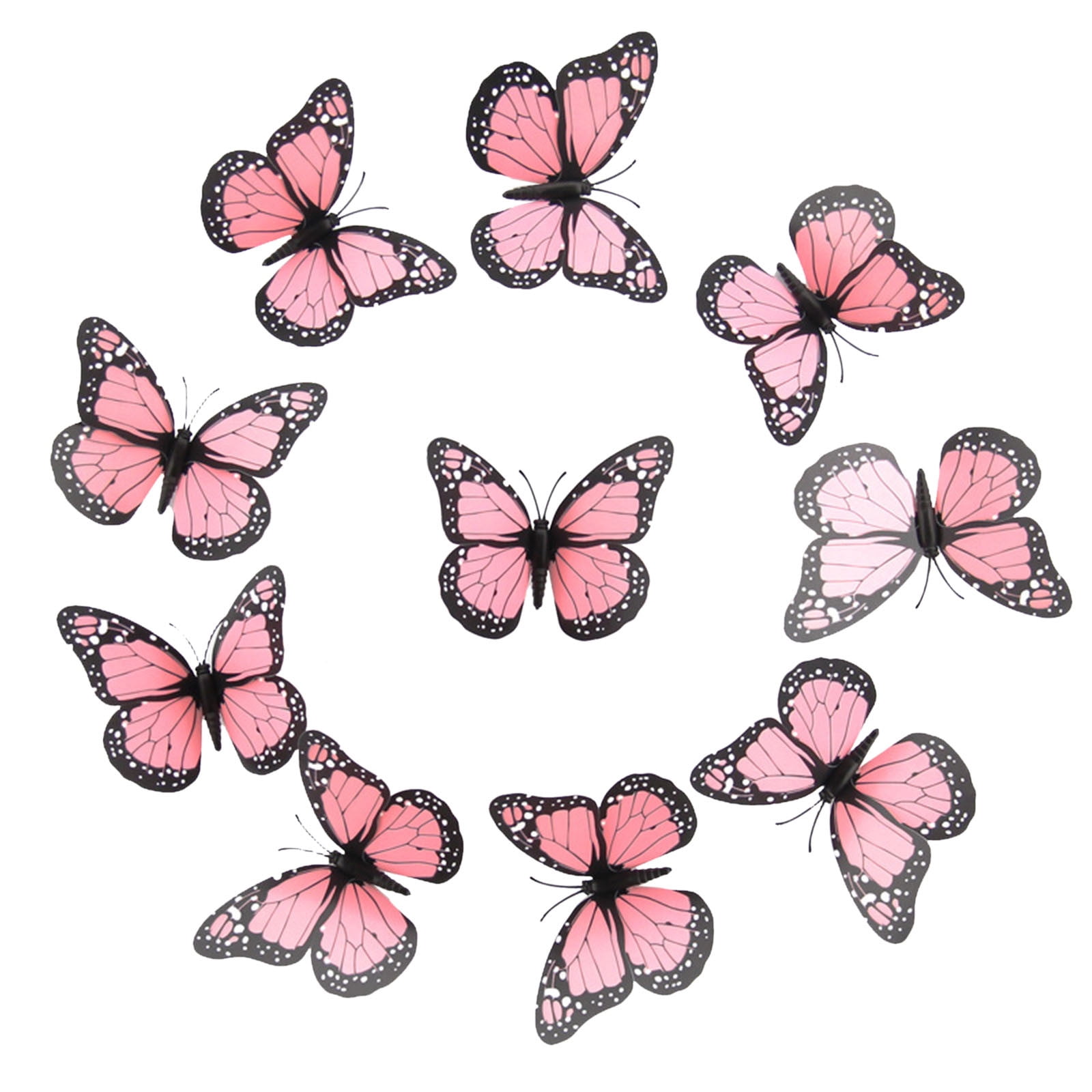 Leojiow 10Pcs 3D Wall Stickers Art Decorations Decorations 3D Wall 10 ...